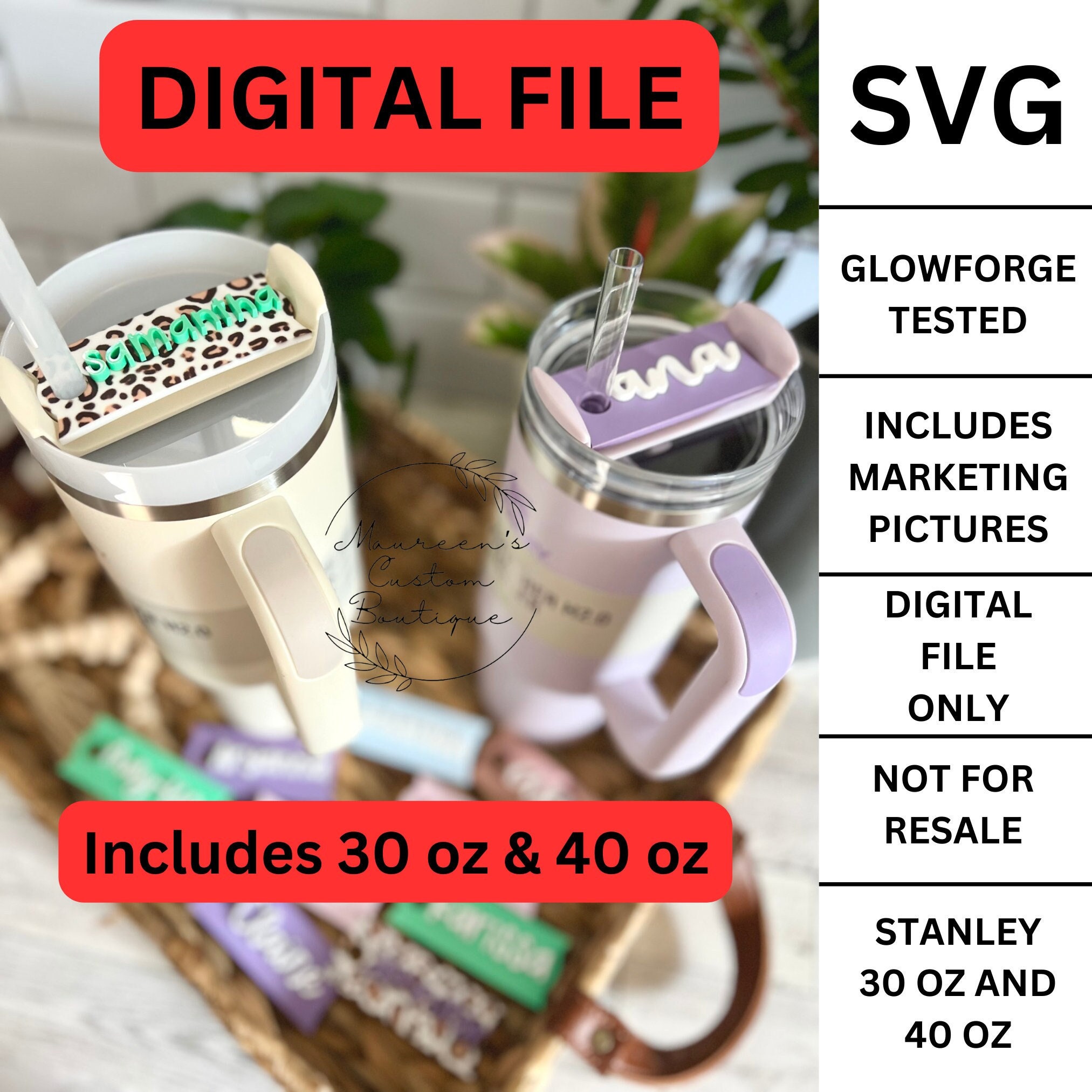 Stanley Name Plate DIGITAL FILE | Stanley Name Tag | 30 Oz | 40 Oz ...