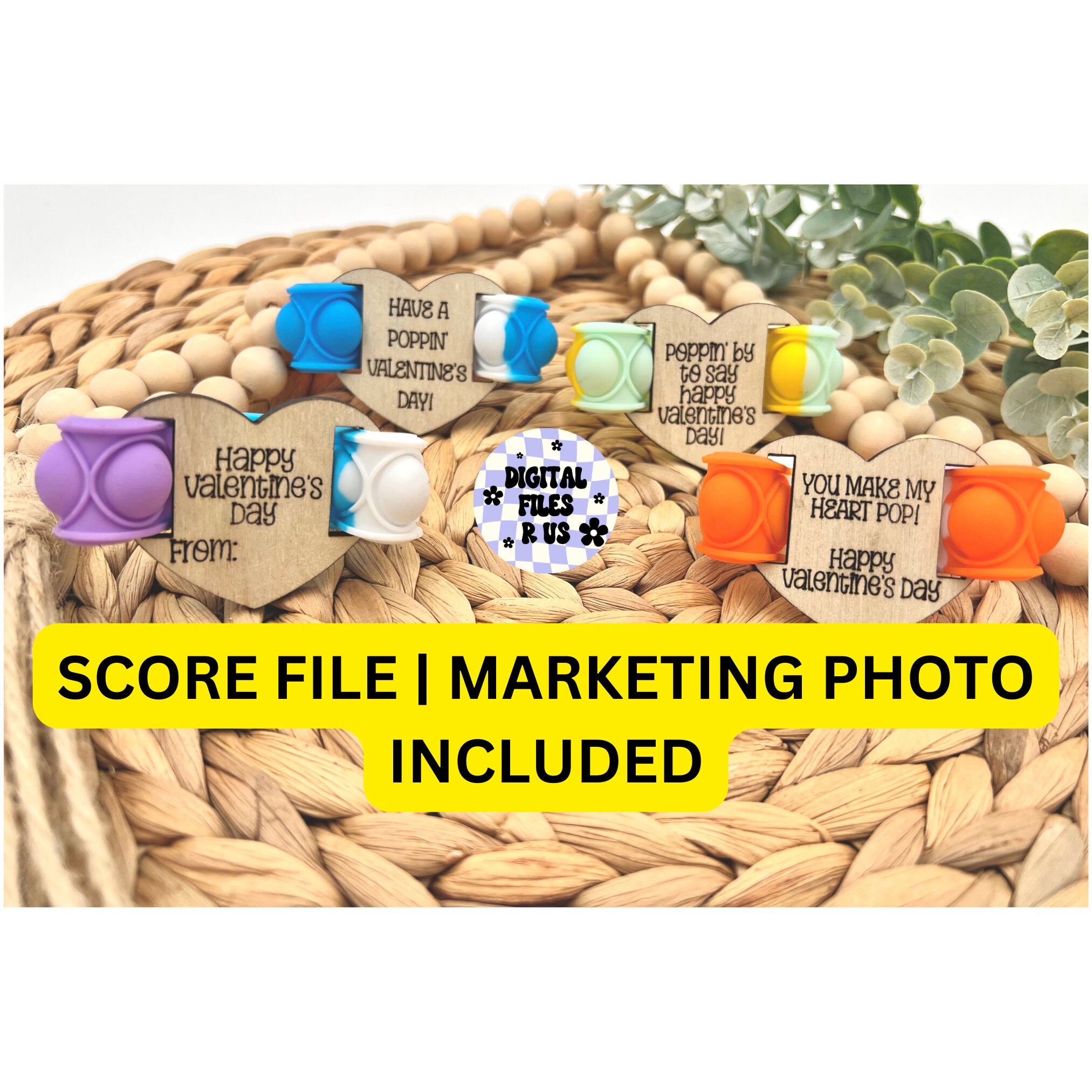 Valentine Favor Bundle SVG All Score SVG Valentine Score File Valentine ...