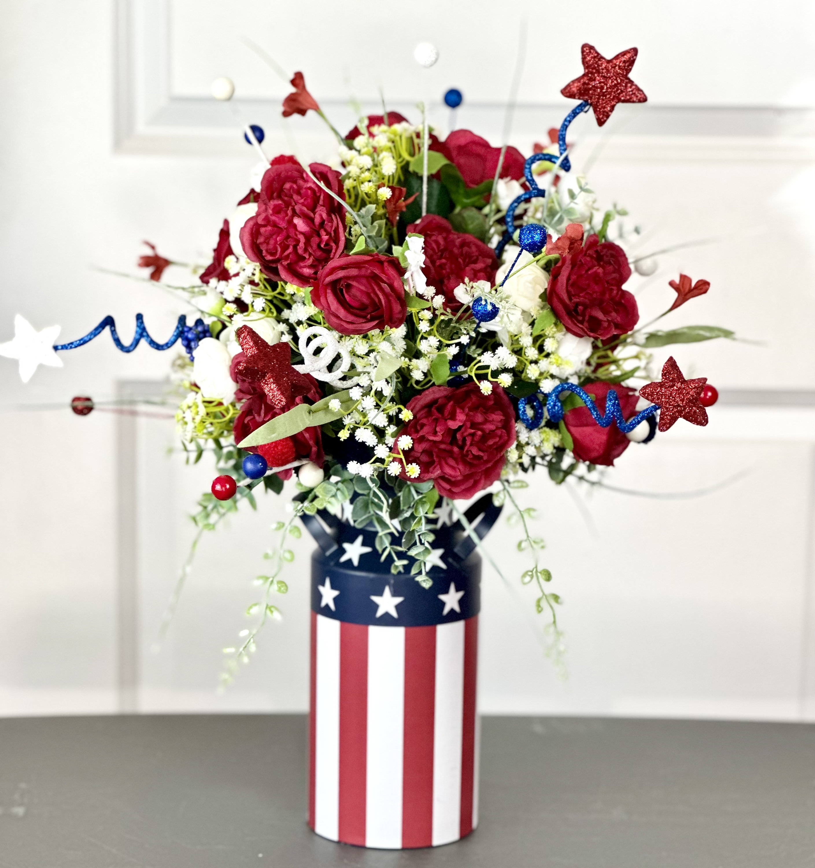 Independence Day, Honor Veterans, Festive Touch, Summertime Metal Milk ...