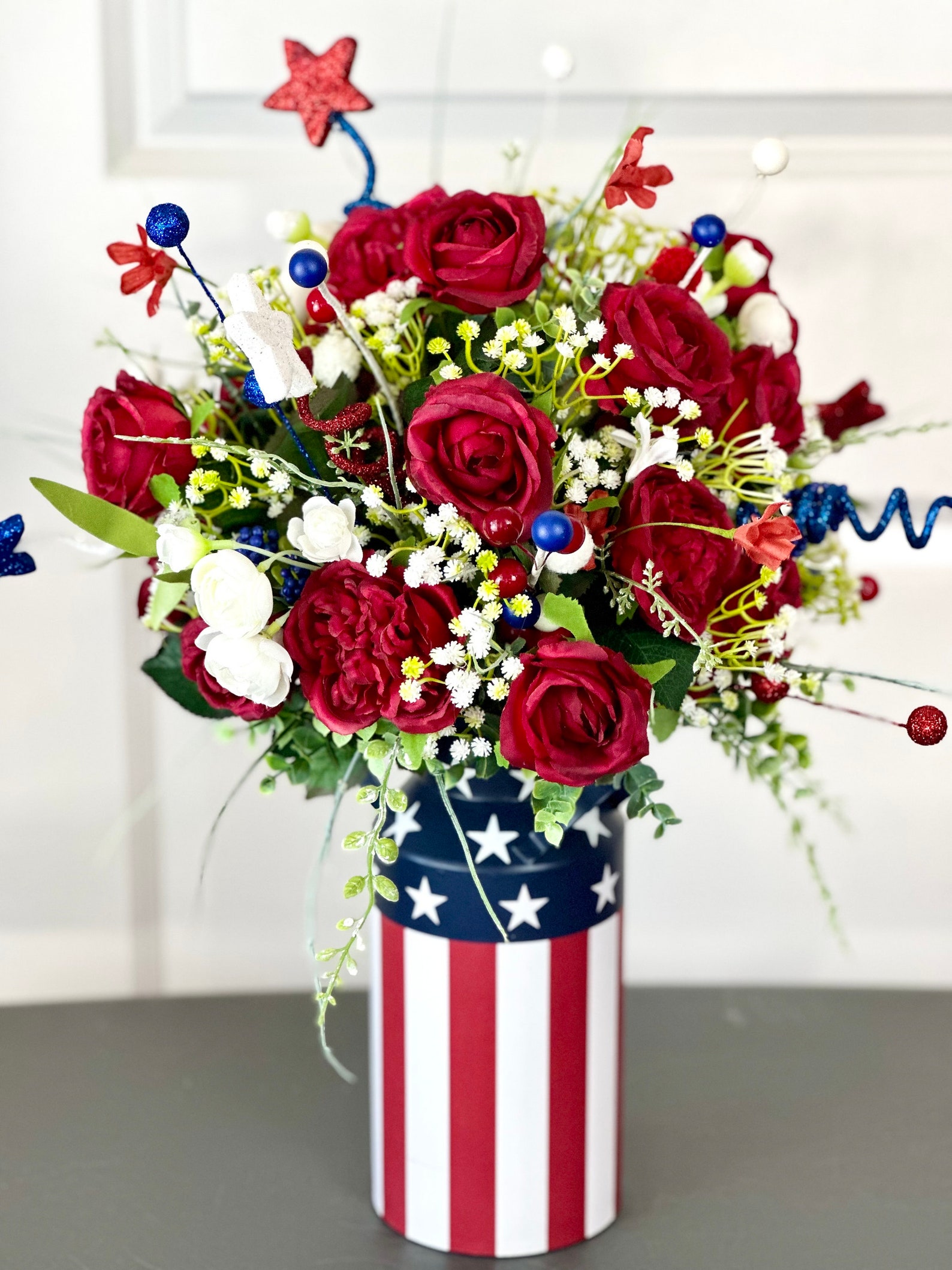 Independence Day, Honor Veterans, Festive Touch, Summertime Metal Milk ...