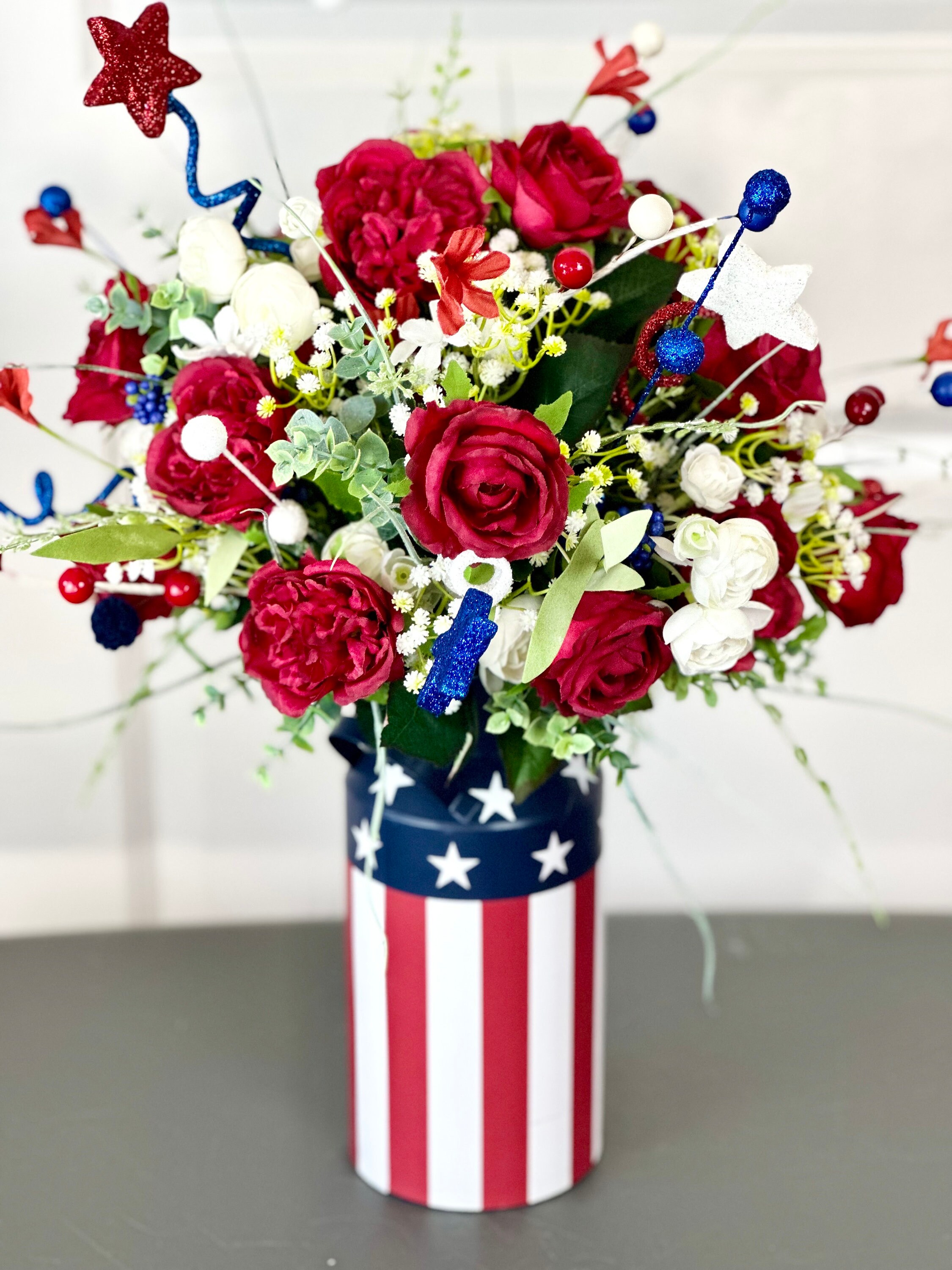 Independence Day, Honor Veterans, Festive Touch, Summertime Metal Milk ...