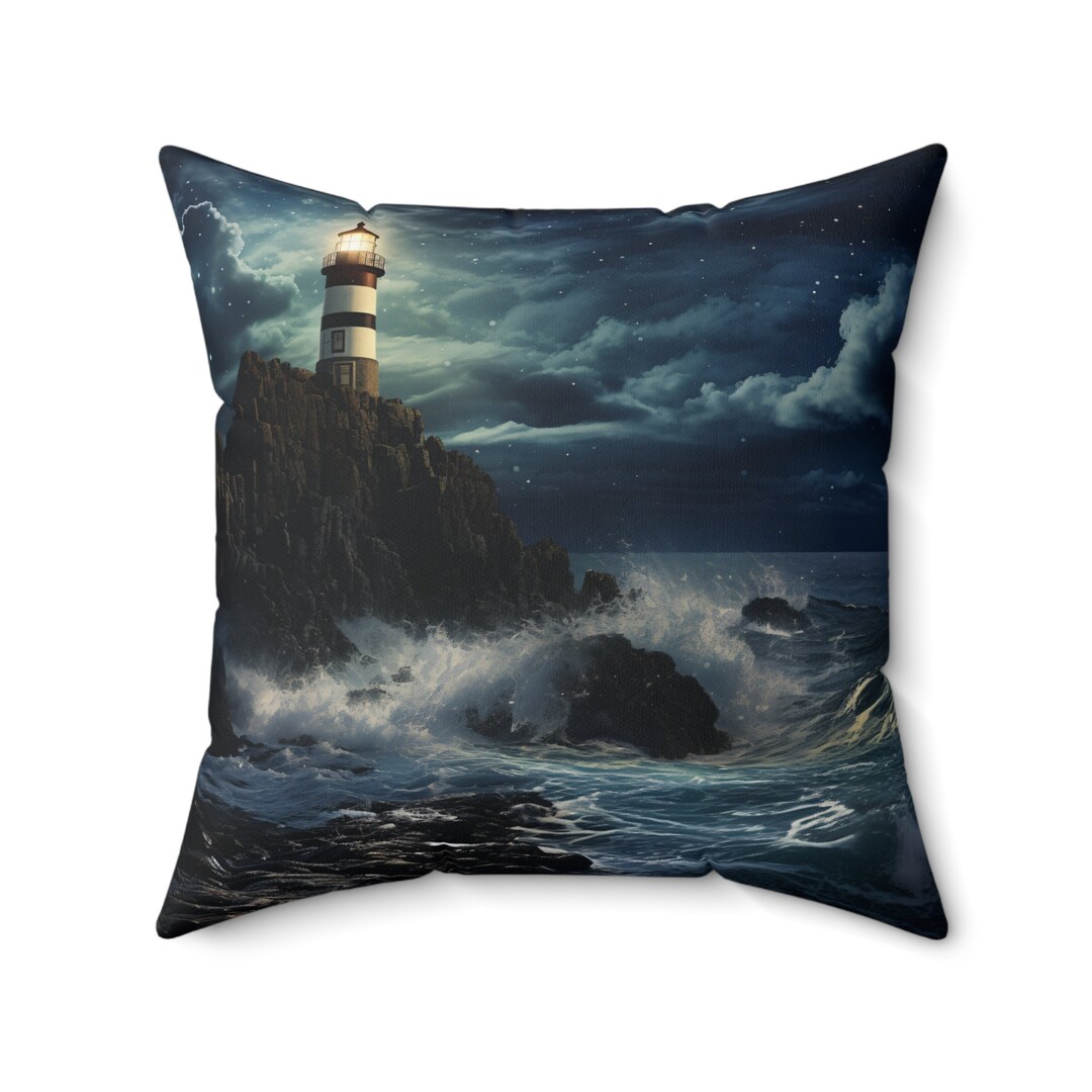 Lighthouse Throw Pillow - Etsy