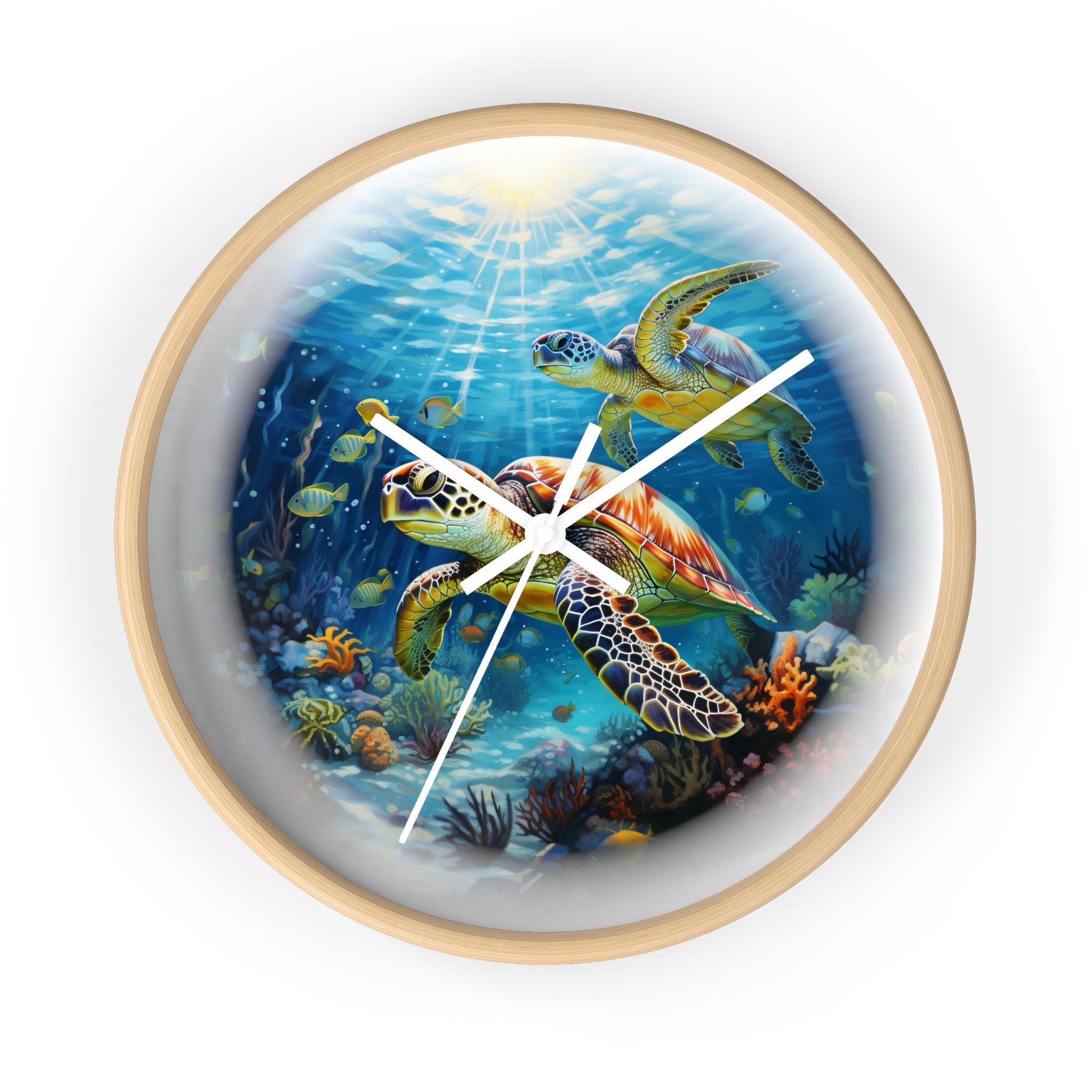 Sea Turtle Wall Clock - Etsy
