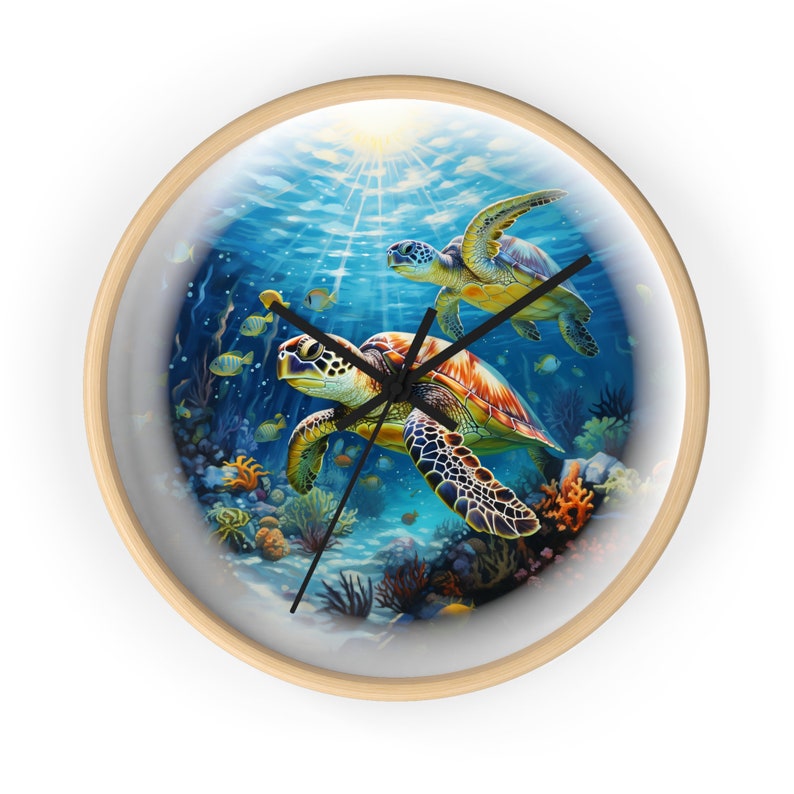 Sea Turtle Wall Clock - Etsy