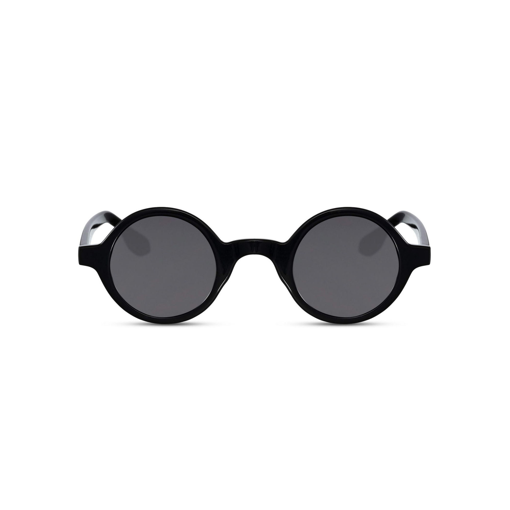 Vintage Black Circle Sunglasses UV Protection Classic Circle Frames Men ...