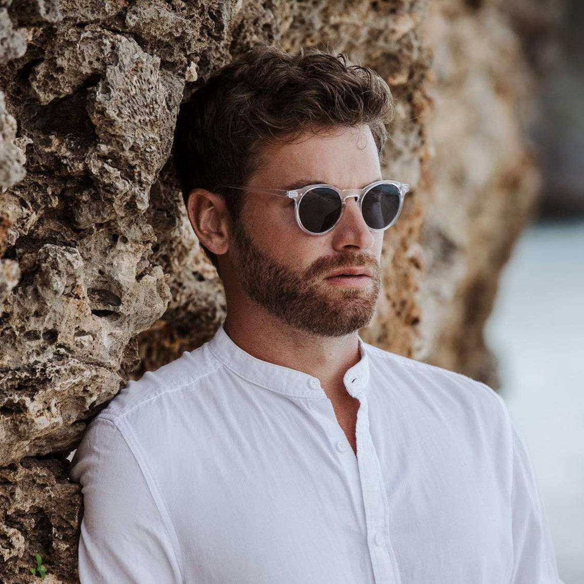 Clear Round Sunglasses UV Protection Retro Circle Frames Men's, Women's ...