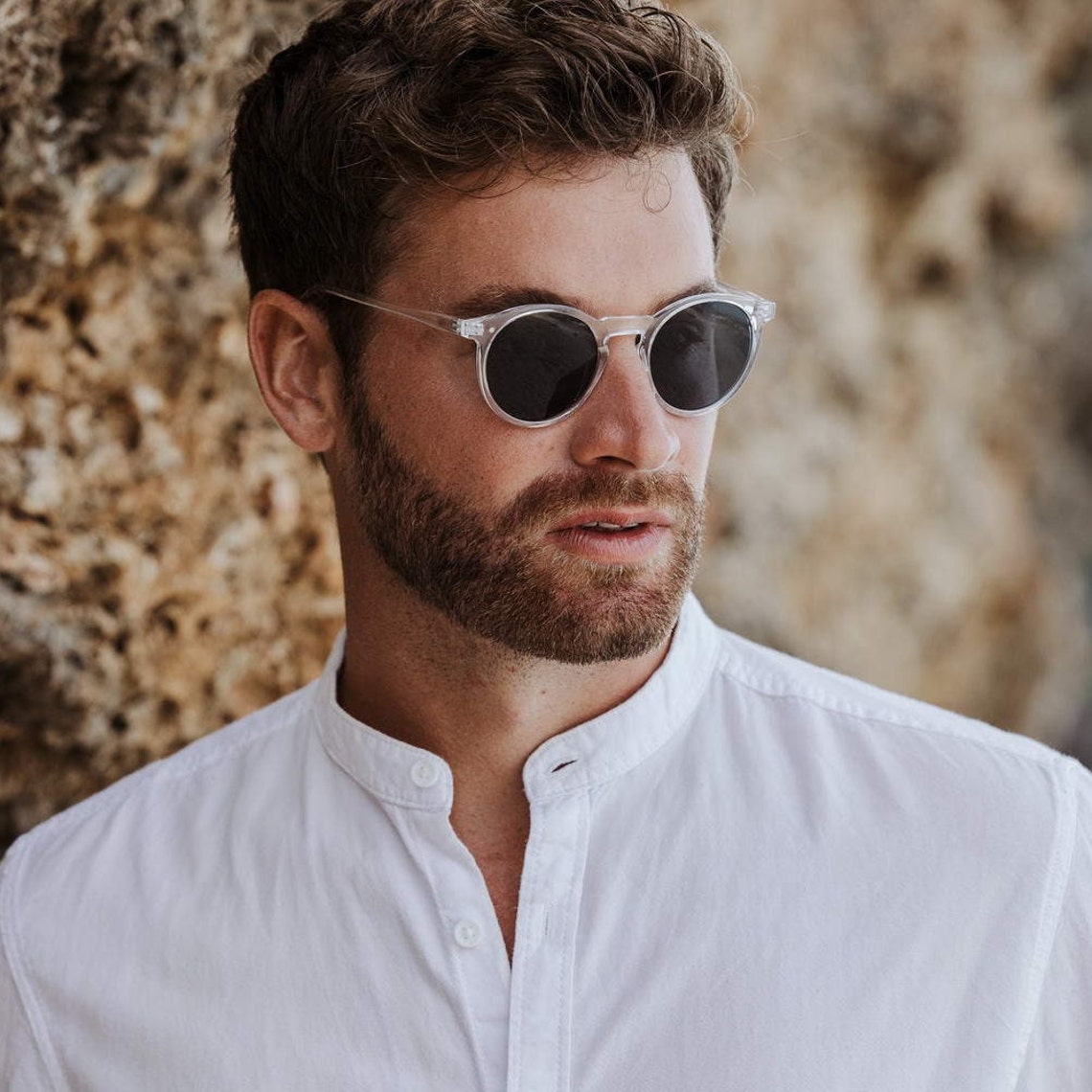 Clear Round Sunglasses UV Protection Retro Circle Frames Men's, Women's ...