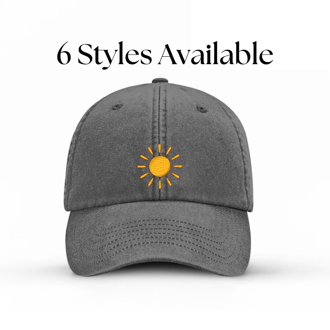 Vintage Baseball Cap, Embroidery Design Unisex Dad Cap, Adjustable Size ...