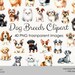 Dog Breeds Clipart, Watercolor Puppy Clip Art, Cute Dog Png Images, Pet ...