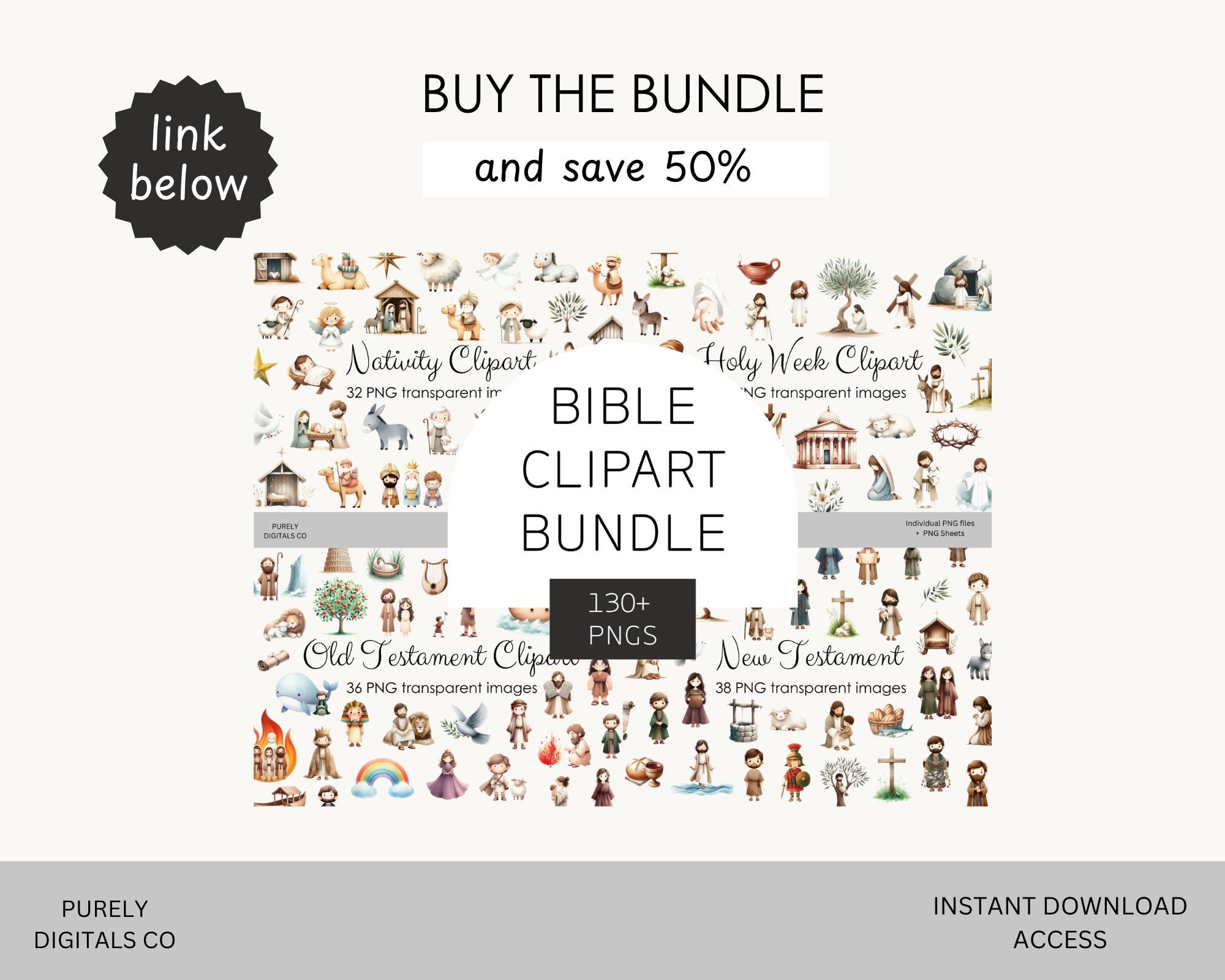Holy Week Clipart, Religious Easter Art, Watercolor Png Images, Jesus ...