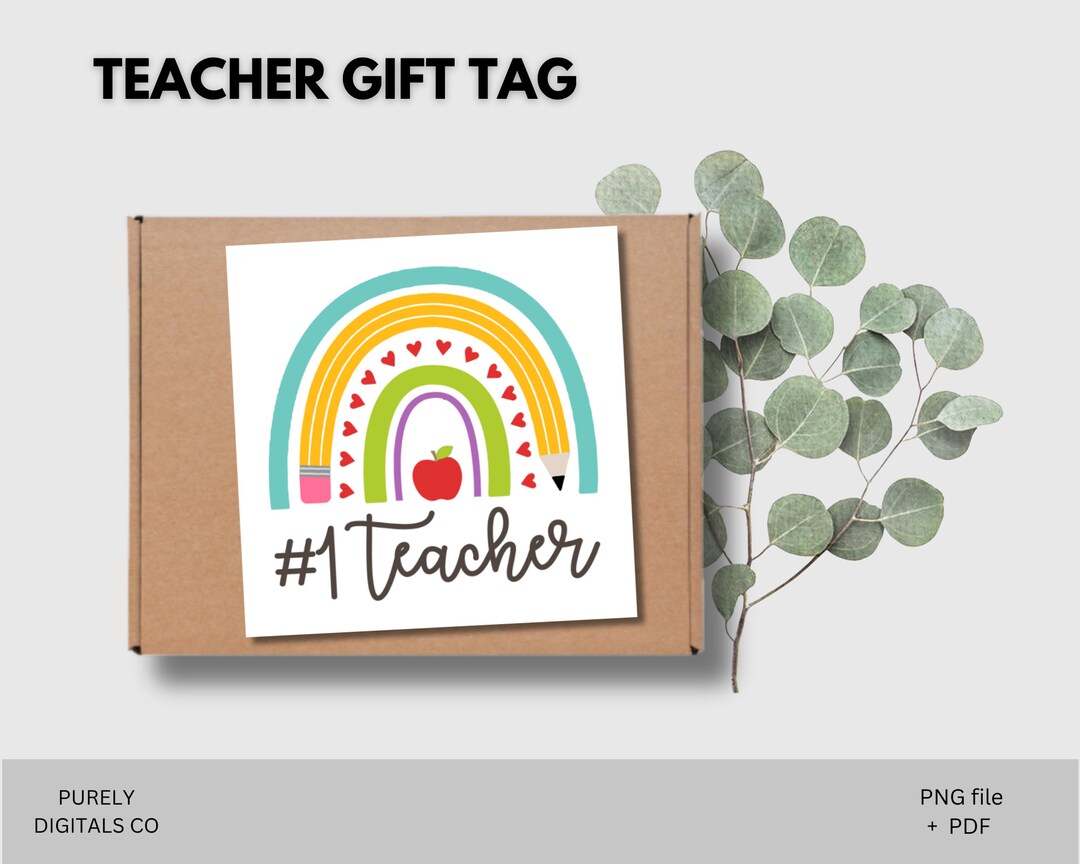 Teacher Appreciation Printable Gift Tag, Thank You End of School Year ...