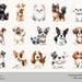 Dog Breeds Clipart, Watercolor Puppy Clip Art, Cute Dog Png Images, Pet ...