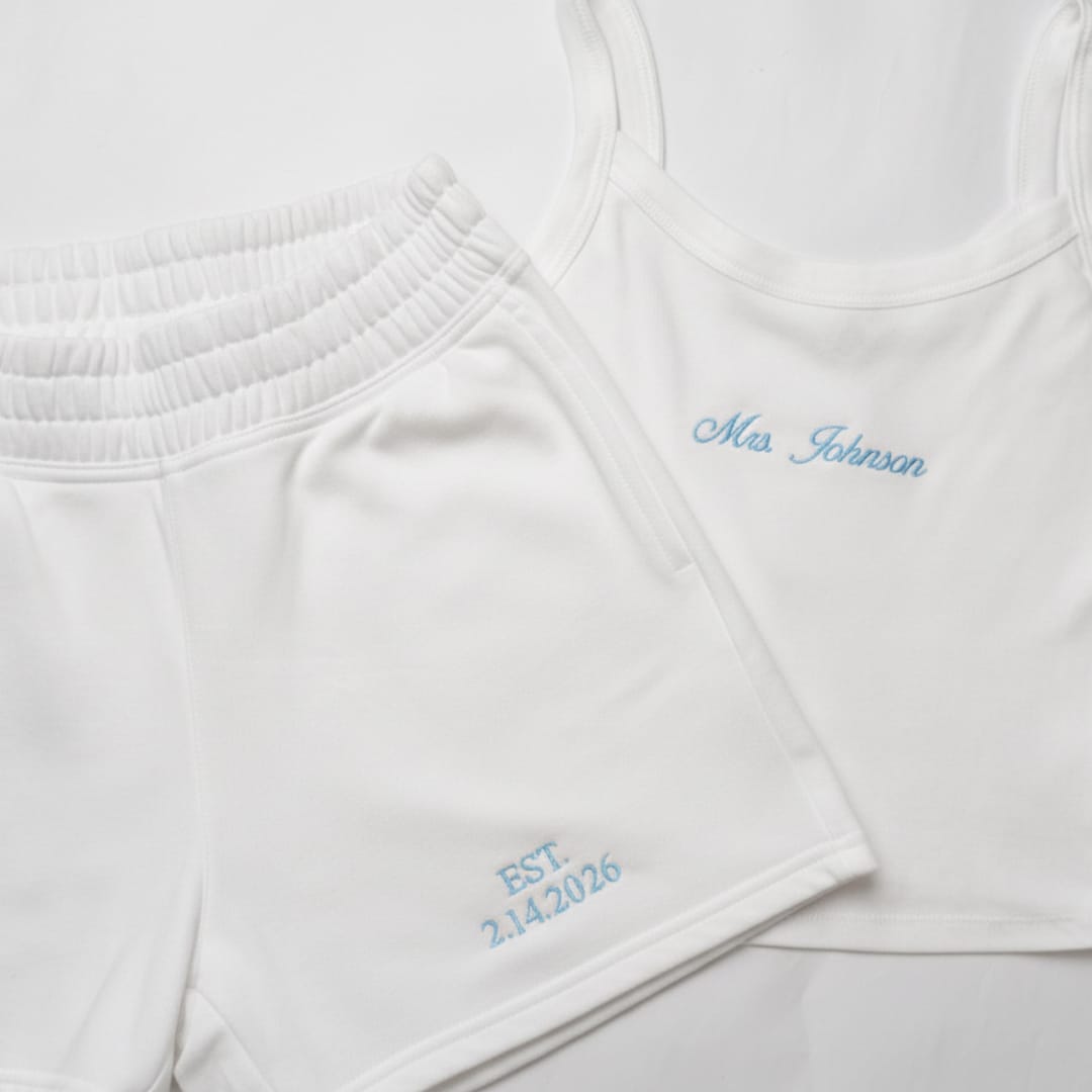Mrs. Pajama Set, Mrs Tank & Short, Bridal Pjs, Bride Pajamas, Mrs. Set ...