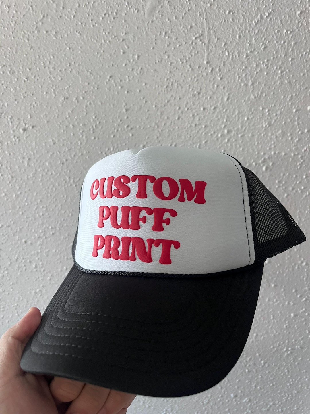 Custom PUFF Print Trucker Hat, Personalized Foam Hat, Custom Caps, 3D ...