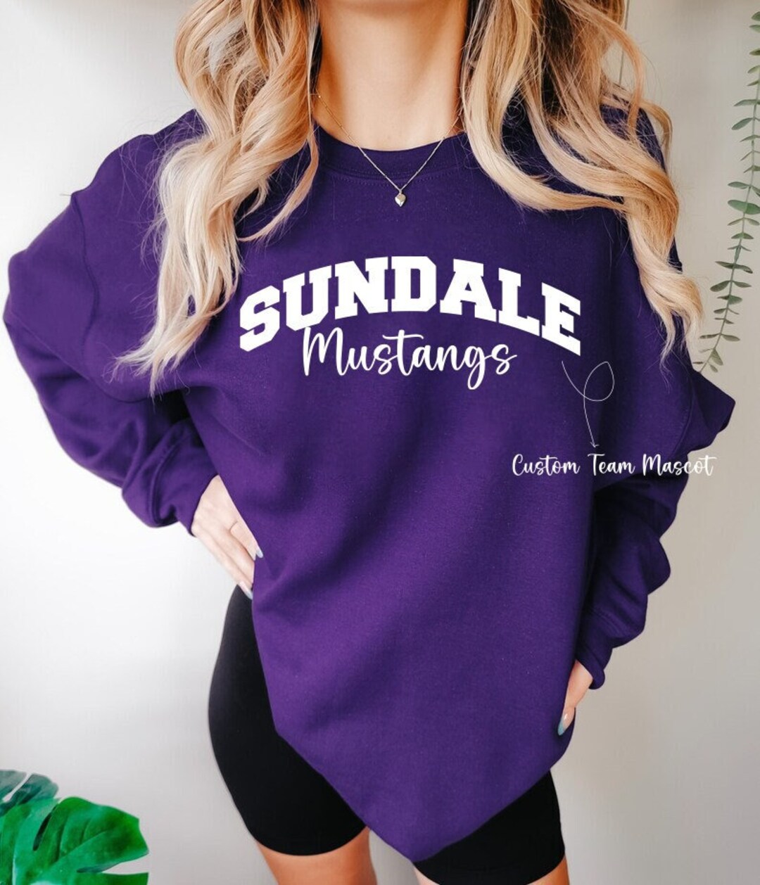 Custom Mascot Sweatshirt, Custom School Sweatshirt, Team Mascot, Adult ...