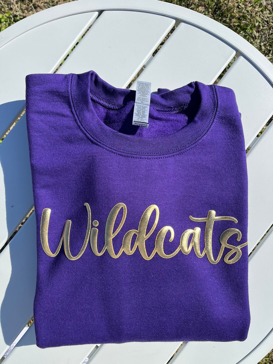 Custom Team Name Sweatshirt, Mascot Sweatshirt, Puff Print, Embossed ...