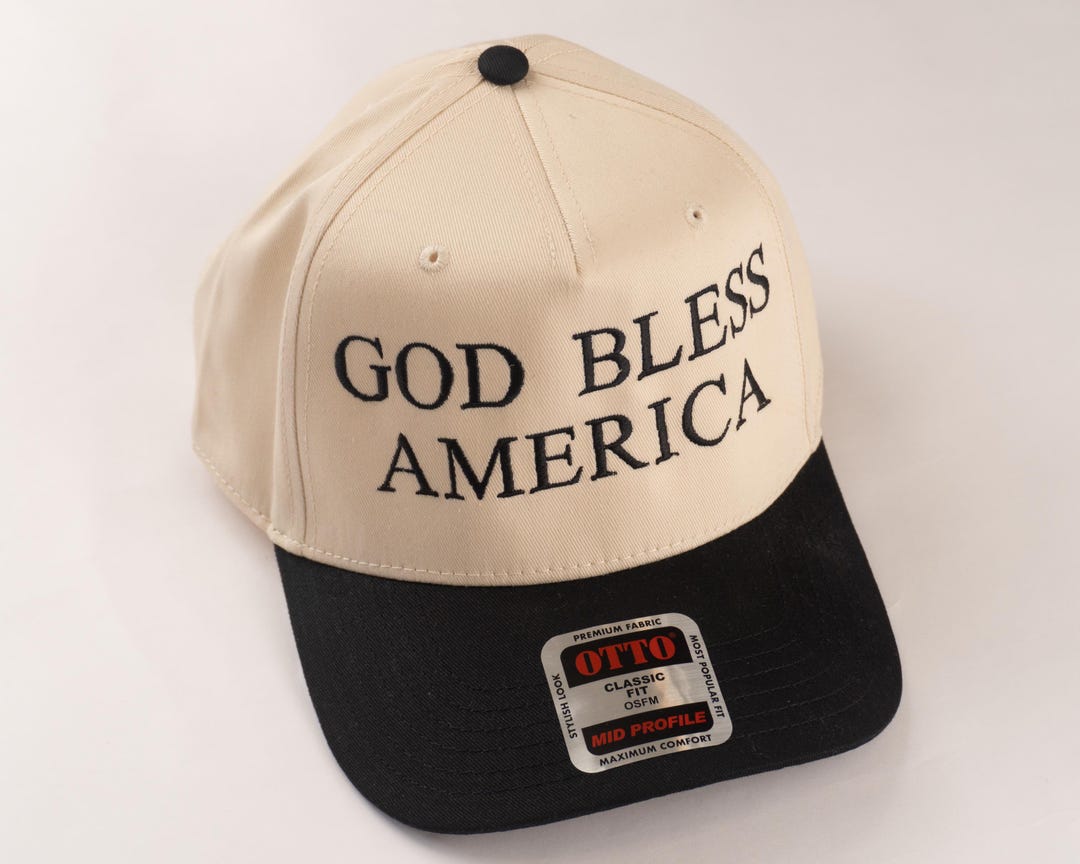 Embroidered God Bless America Trucker Hat: 4th of July Cap - Etsy