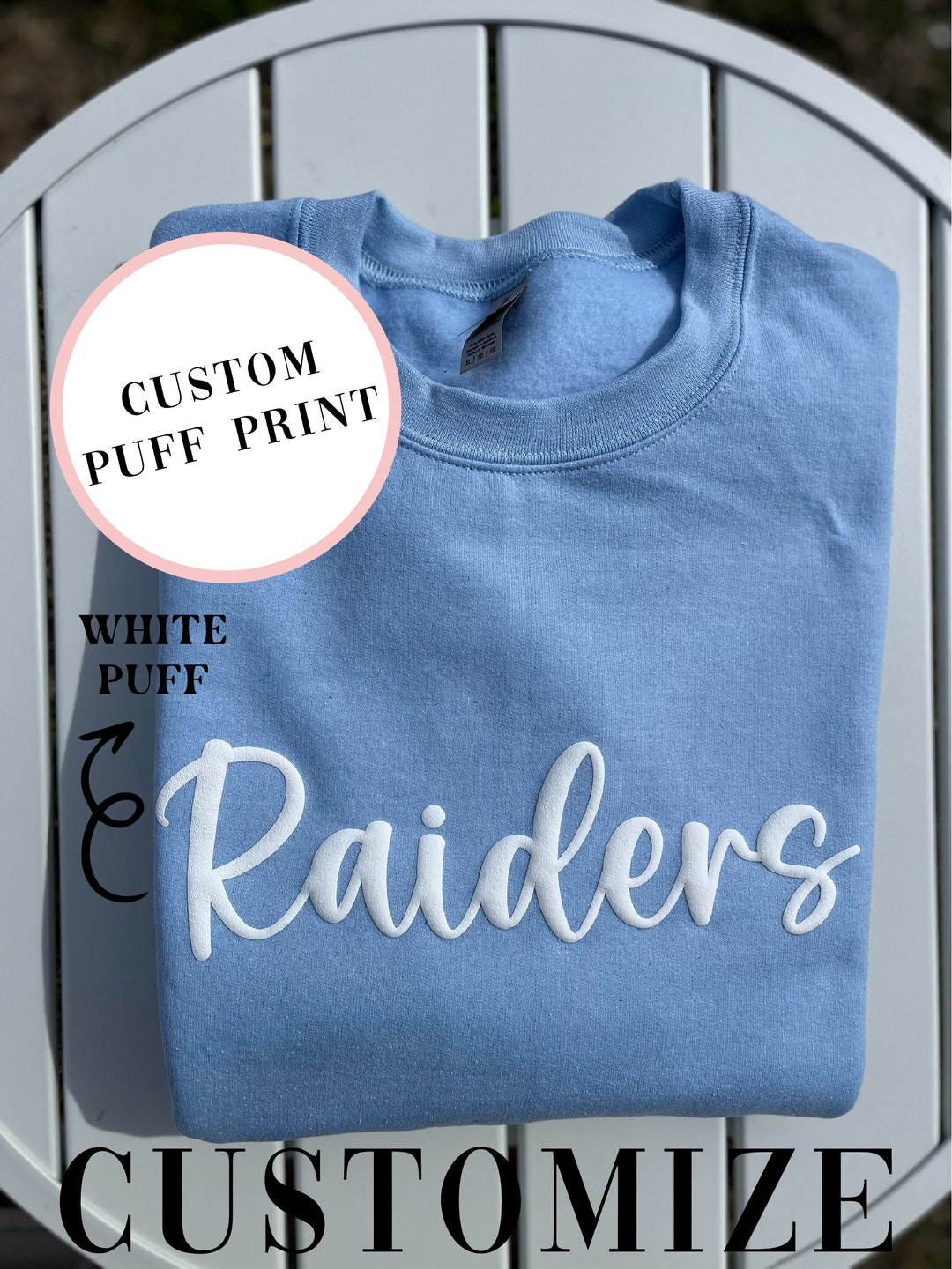 Your Favorite Sports Team in Puff Design - Unisex Sweatshirts - College ...