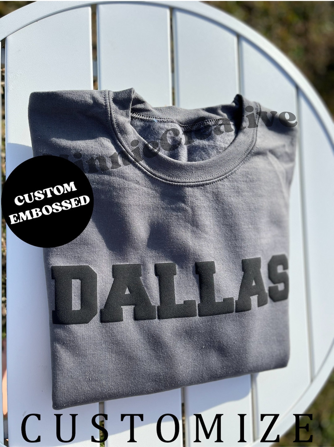 Custom Puff Design - Embossed Design Customized - Unique Christmas Gift ...