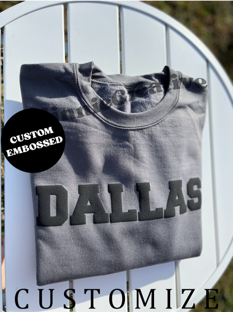 Custom Puff Design - Embossed Design Customized - Unique Christmas Gift ...