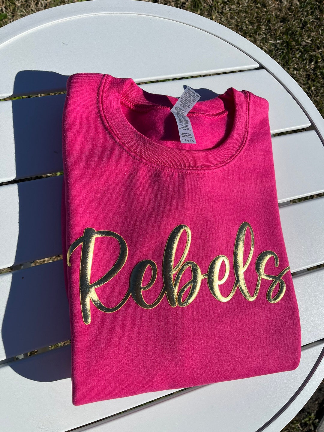 Puff Print Custom Team Name Sweatshirt, Scool Mascot Sweatshirt Shirt ...