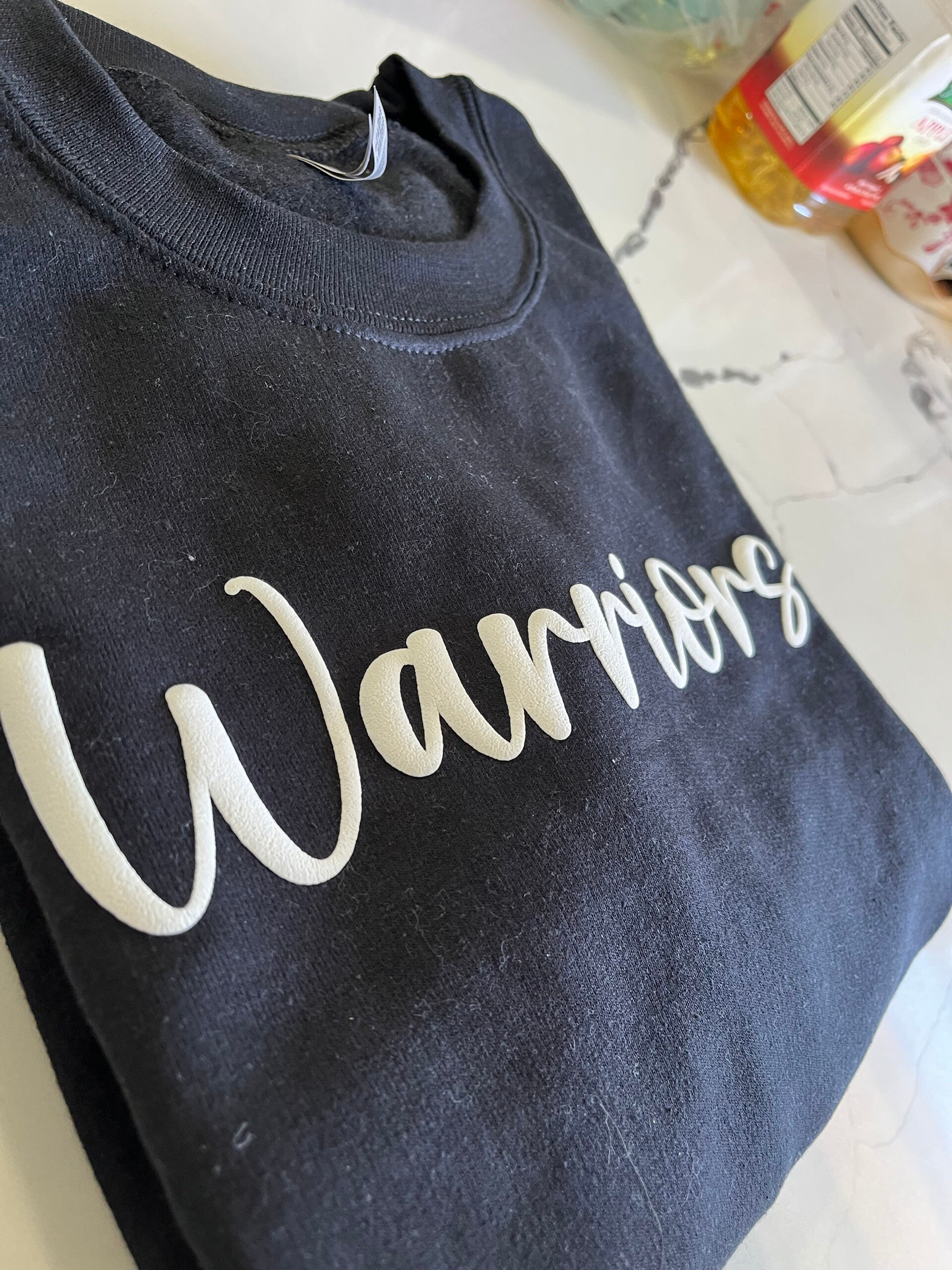 Puff Print Custom Team Name Sweatshirt, Scool Mascot Sweatshirt Shirt ...