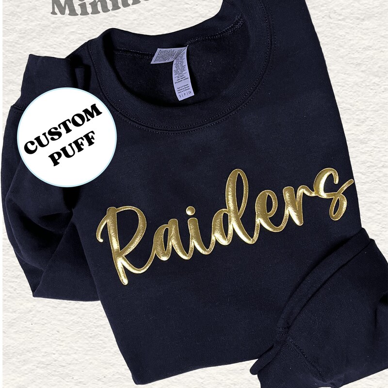Puffy Letter Sweatshirt - Etsy