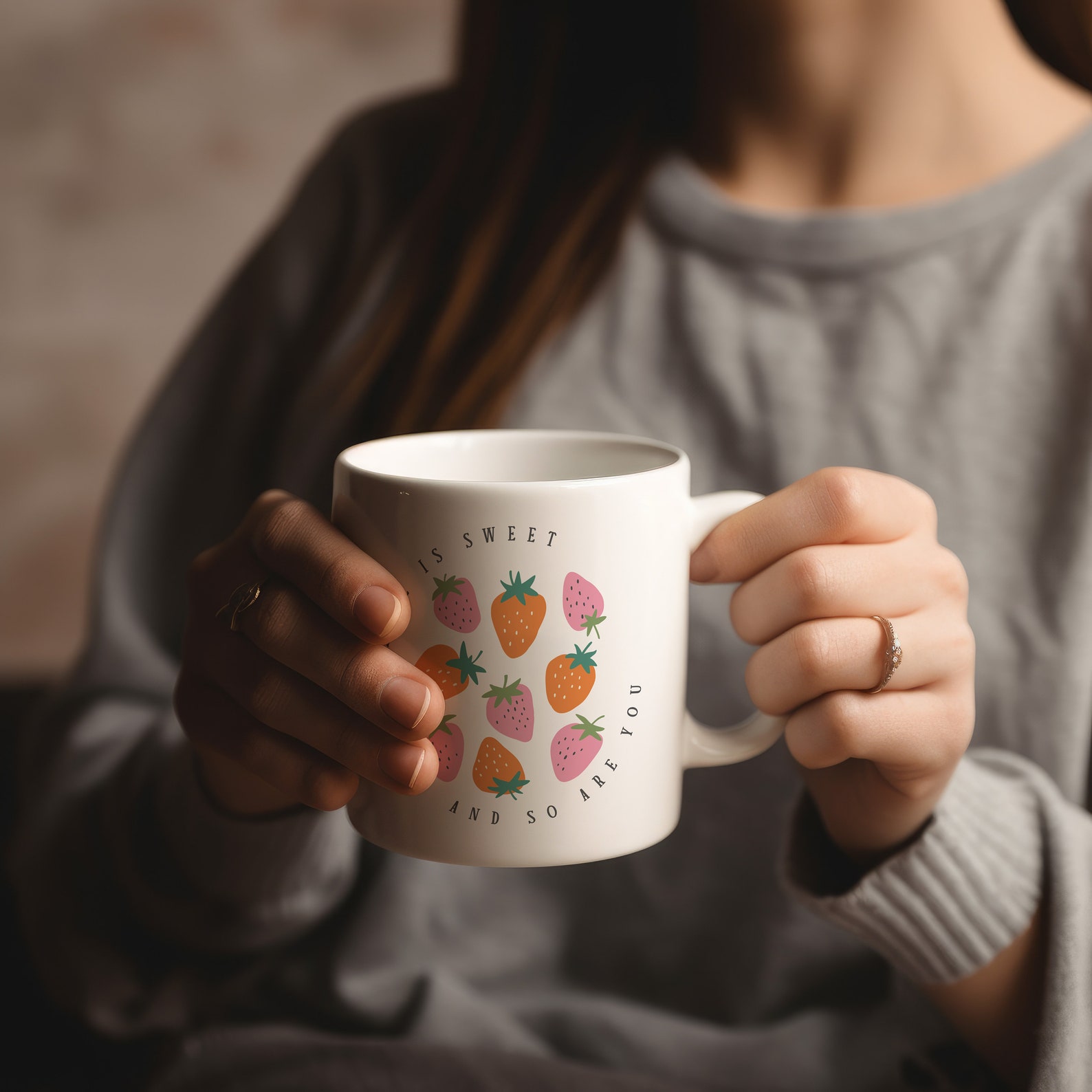 Boho Flower Mug, Vintage Floral Mug, Boho Flower Mug, Life is Sweet ...