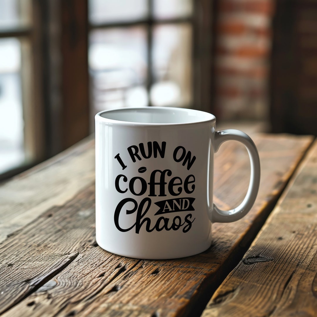 Coffee and Chaos Mug, Coffee Cup, Funny Gifts, Funny Gift, Funny Mug ...