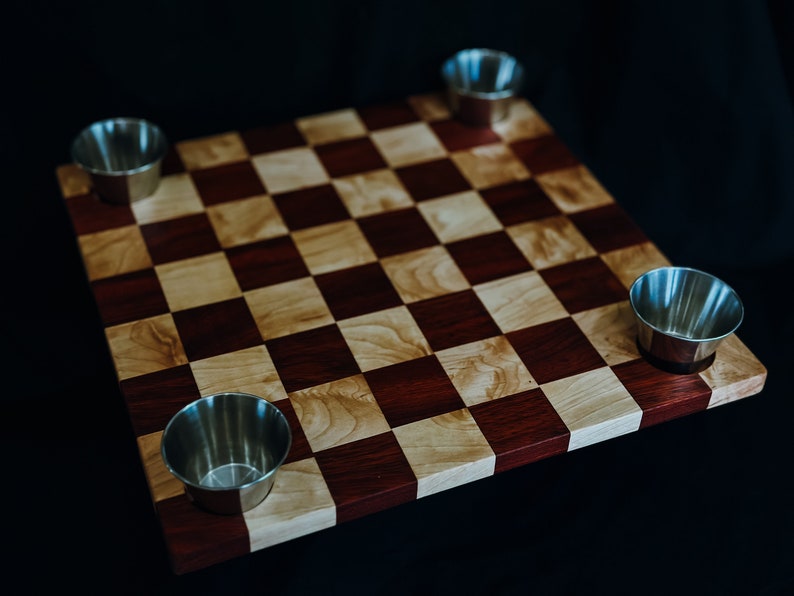 Checkerboard Serving Tray (maple & Bloodwood) - Etsy