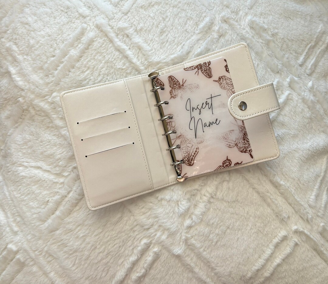 Custom A7 Planner/budget Binder Dashboard Mocha Butterflies - Etsy