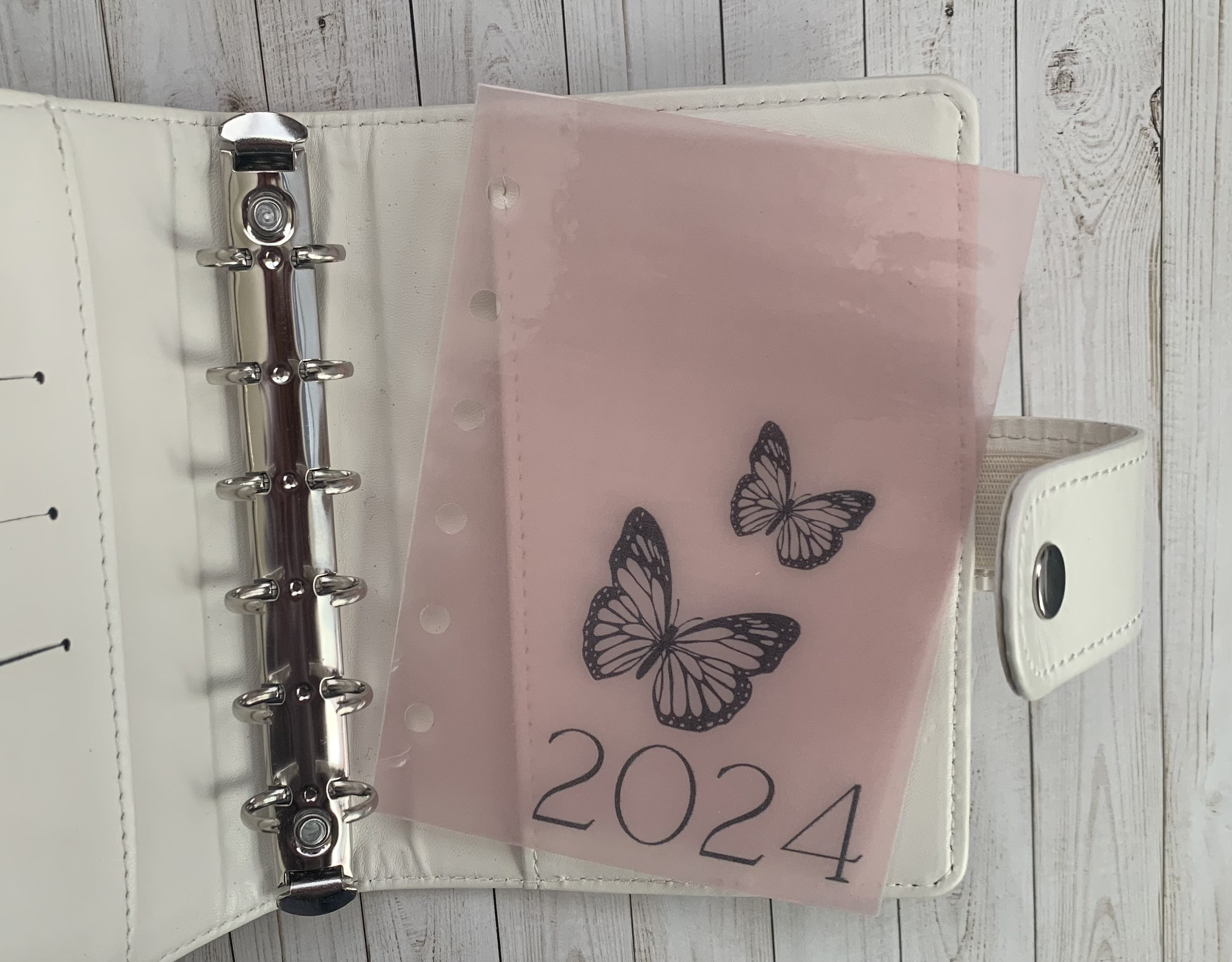 A7 Planner/budget Binder Dashboard 2024 Butterfly - Etsy