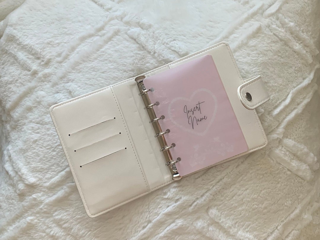 Custom A7 Planner/budget Binder Dashboard - Pearl Heart - Etsy