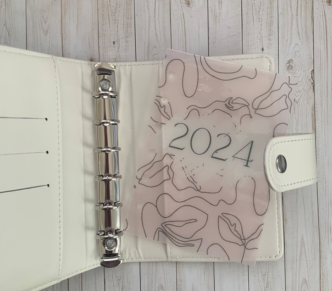 A7 Planner/budget Binder Dashboard 2024 Rose - Etsy