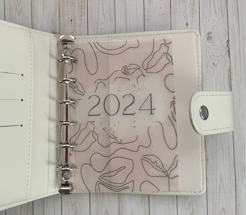 A7 Planner/budget Binder Dashboard 2024 Rose - Etsy