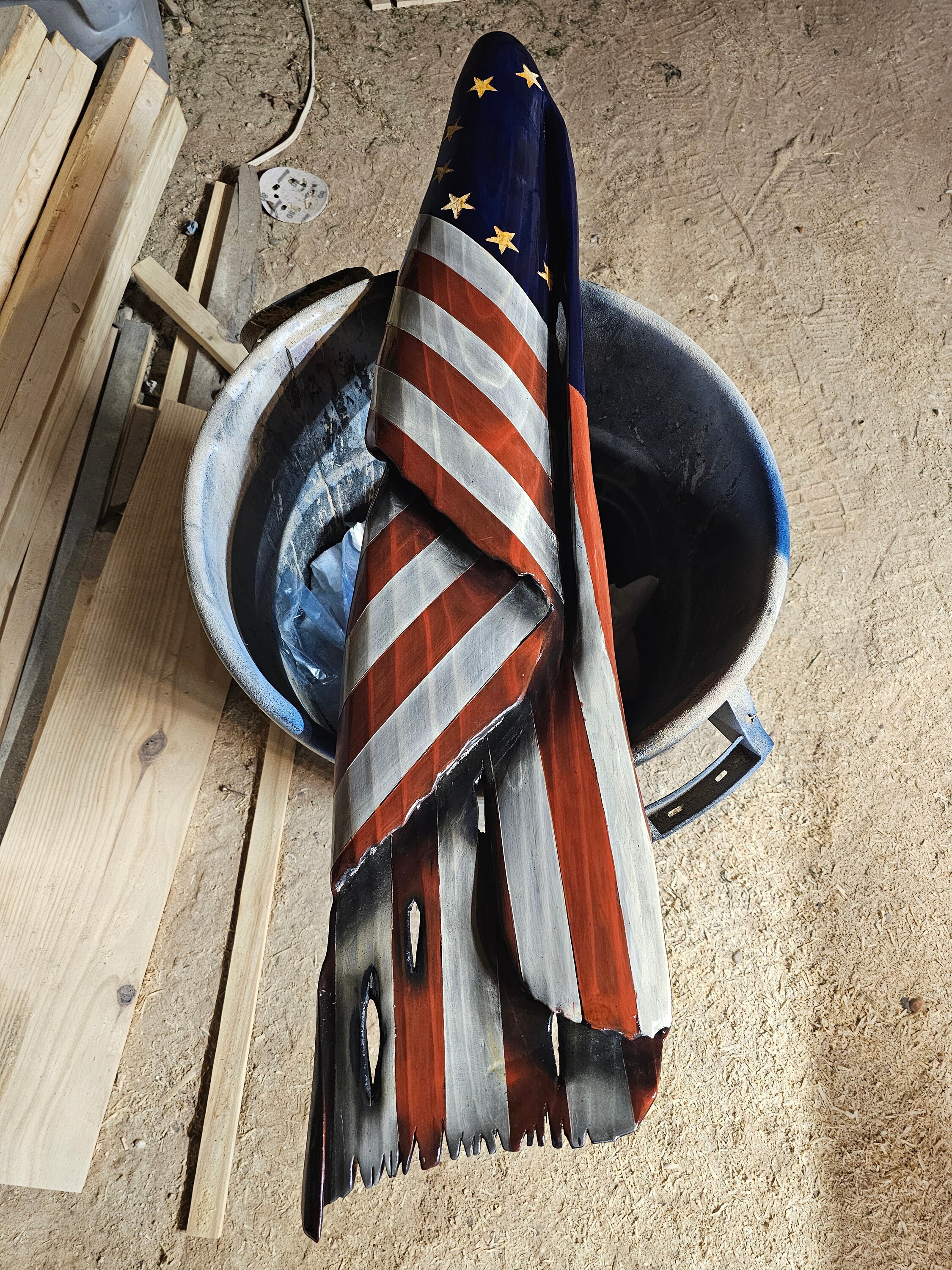 Tattered Betsy Ross Draped Flag - Etsy