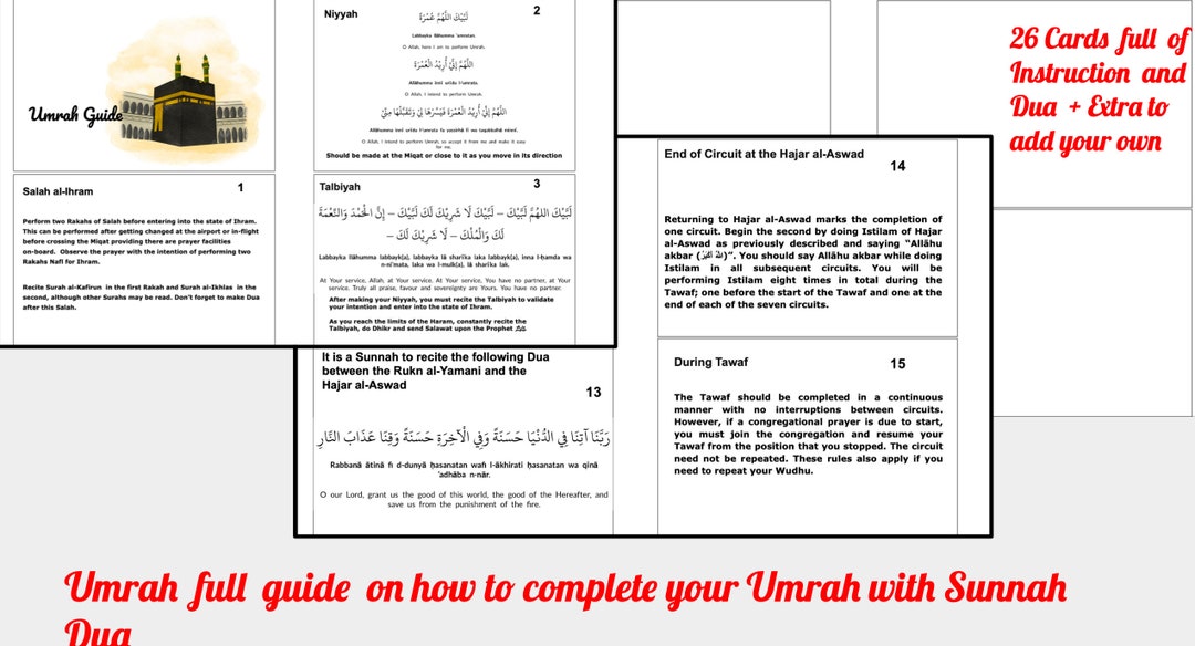 Umrah Guide Sunnah and Dua - Etsy