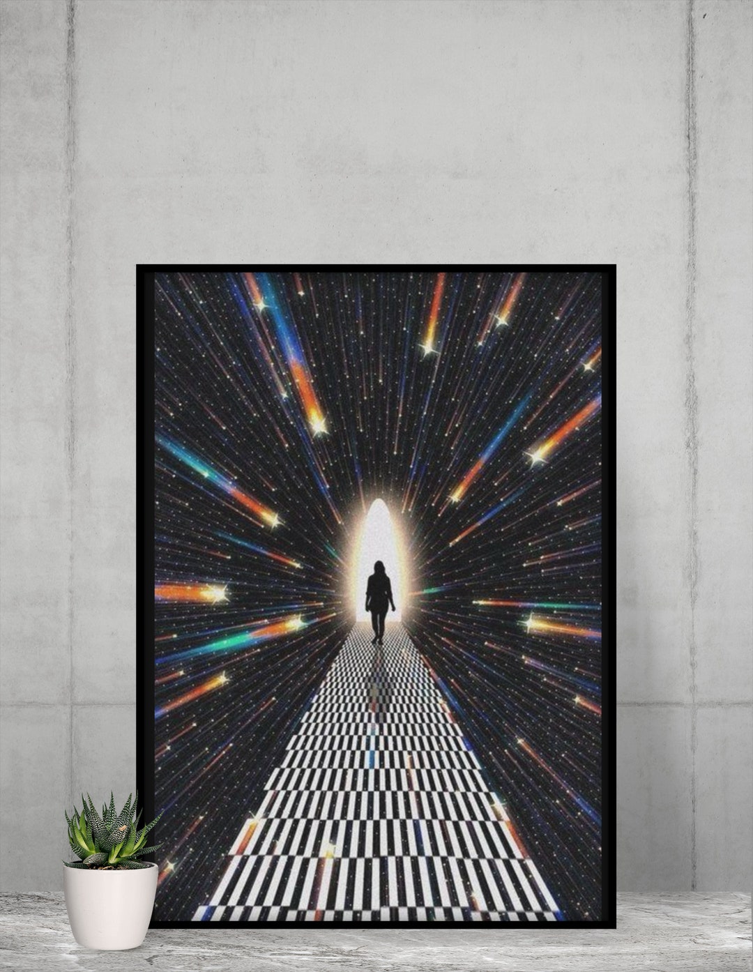 Retro Surreal Art, Trippy Wall Art, Vintage Print, Psychedelic Poster ...