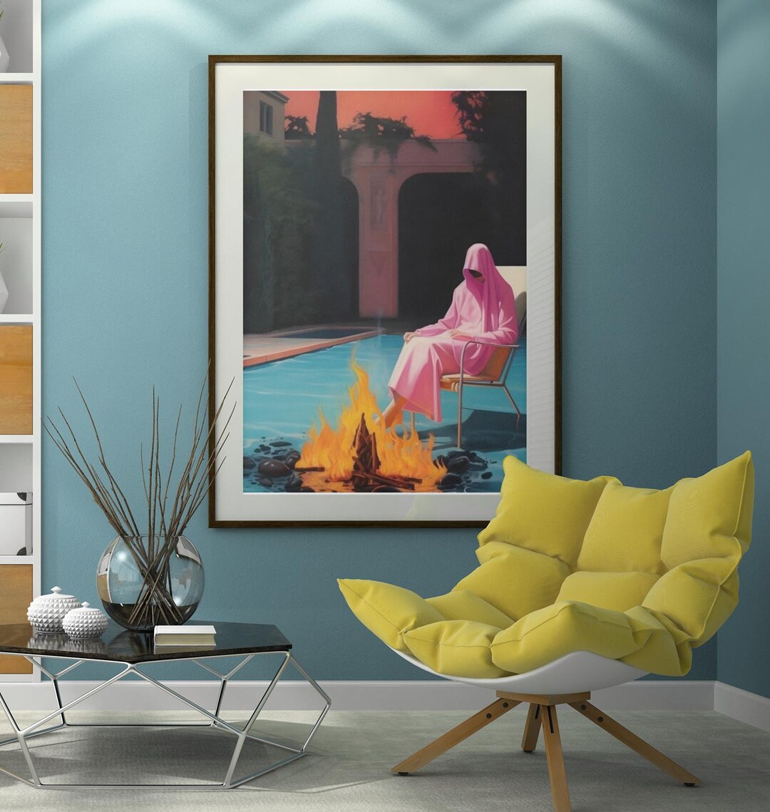 Esoteric Art Print of Pink Robe, Mystical Poster, Alchemy Art Print ...