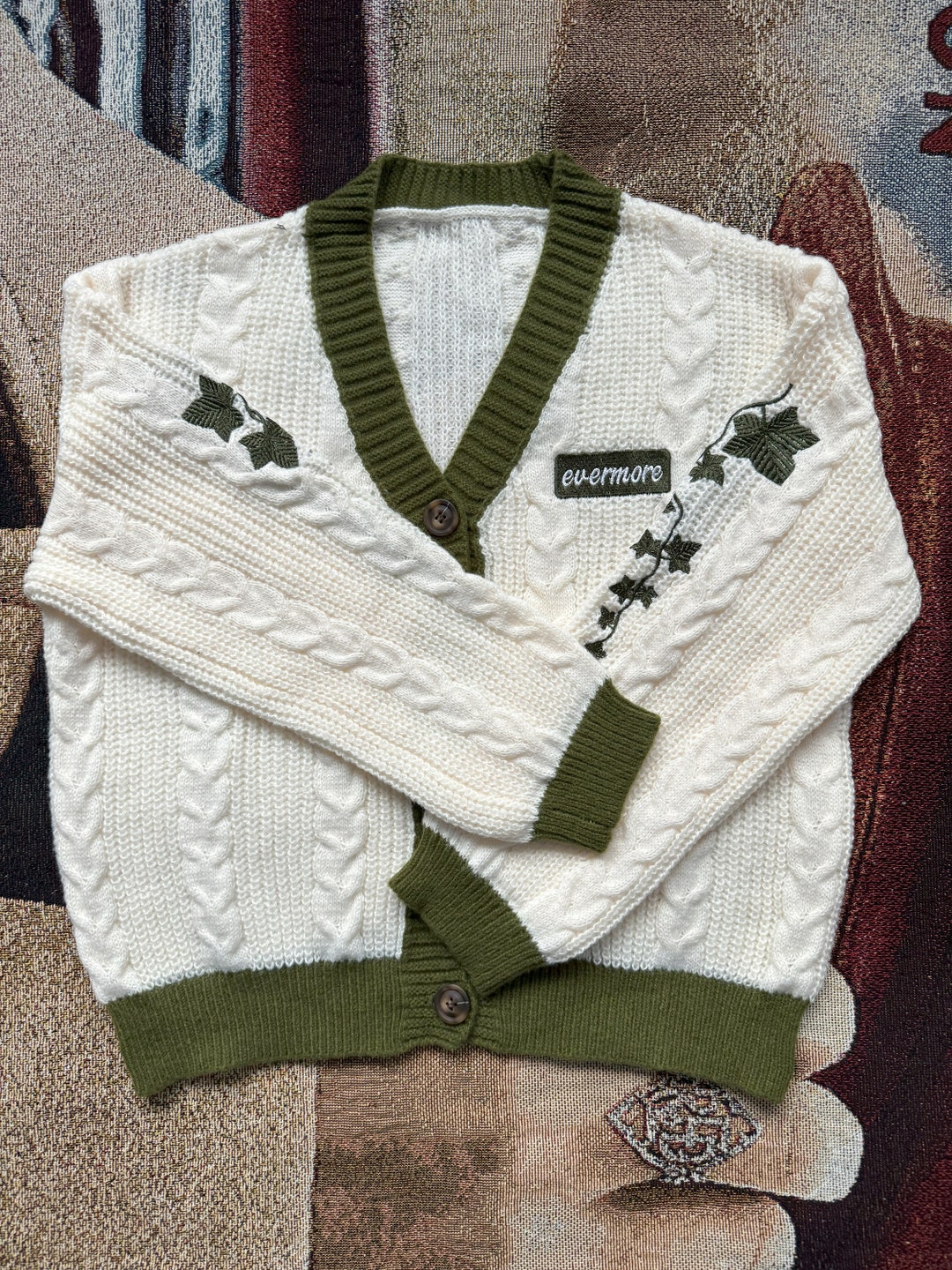 EVERMORE CARDIGAN Seasonal Cardigan Ivy Design Cardigan Swiftie Merch ...