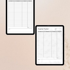 Expense Tracker, Digital Tracker, Organization Tracker, Money Tracker ...