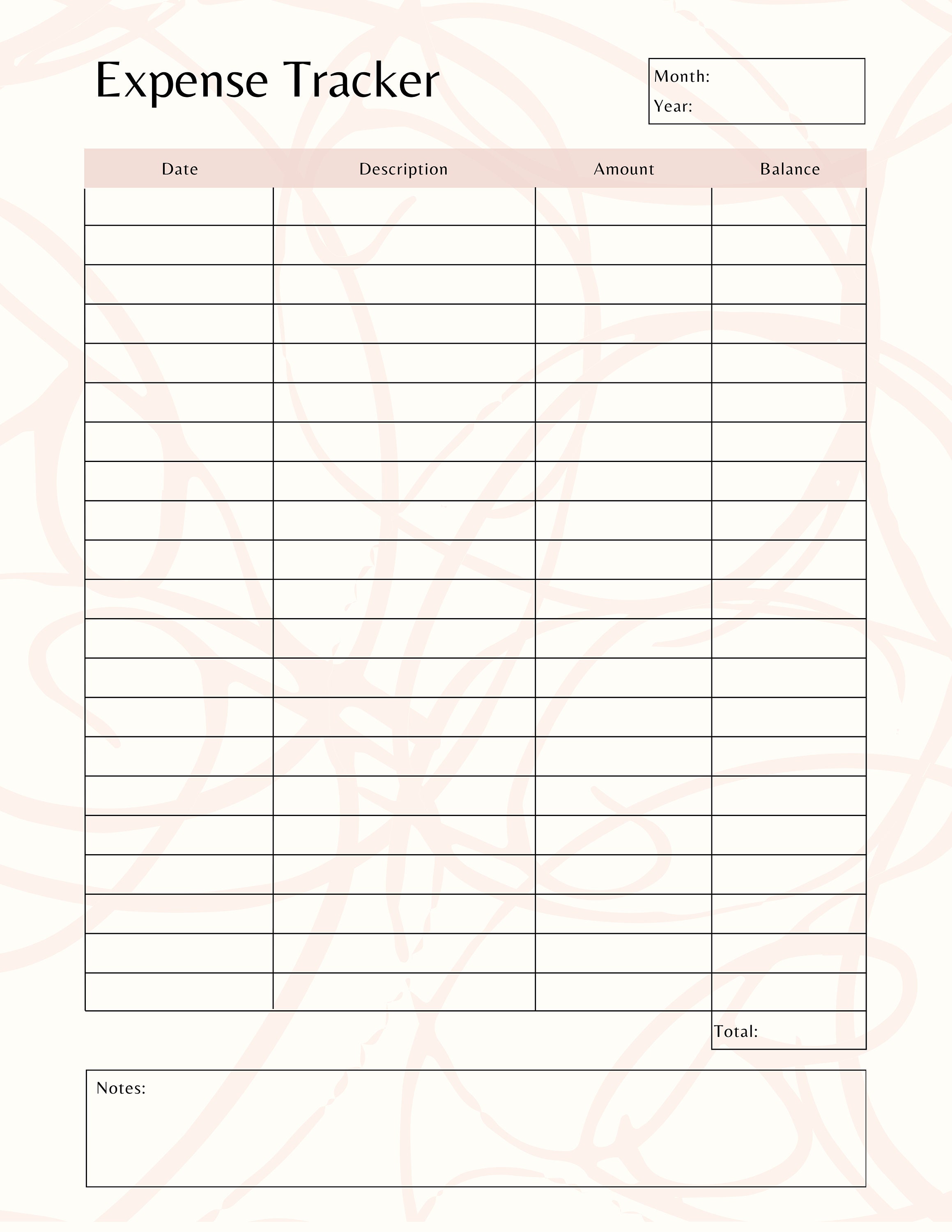 Expense Tracker, Digital Tracker, Bill Tracker, Organization Tracker ...