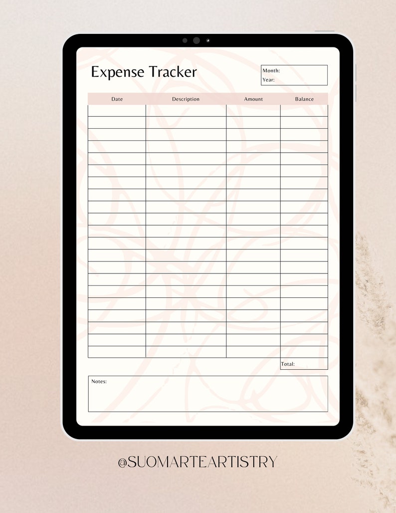 Expense Tracker, Digital Tracker, Bill Tracker, Organization Tracker ...