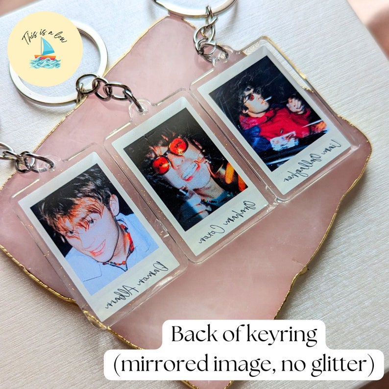 Damon Albarn, Graham Coxon & Liam Gallagher Polaroid Glitter Epoxy ...