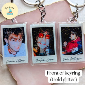 Damon Albarn, Graham Coxon & Liam Gallagher Polaroid Glitter Epoxy ...