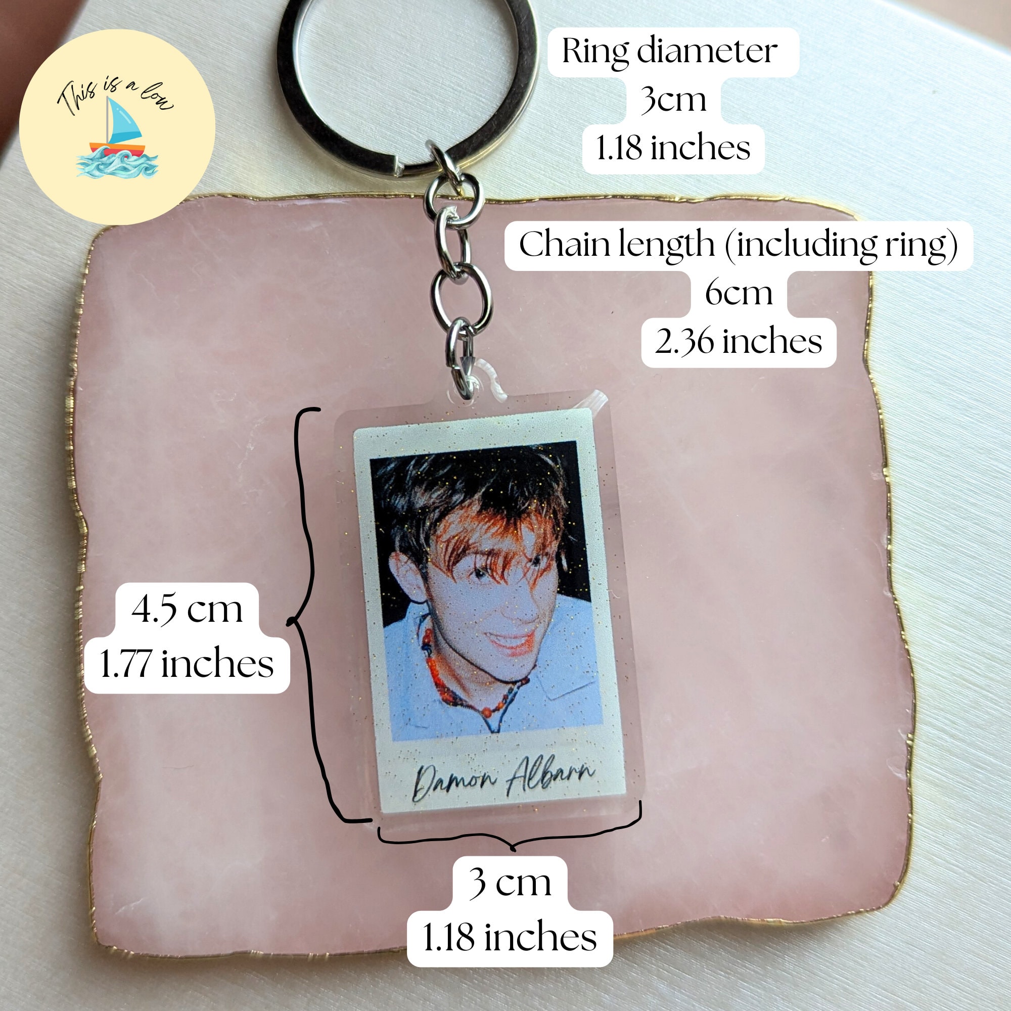 Damon Albarn, Graham Coxon & Liam Gallagher Polaroid Glitter Epoxy ...