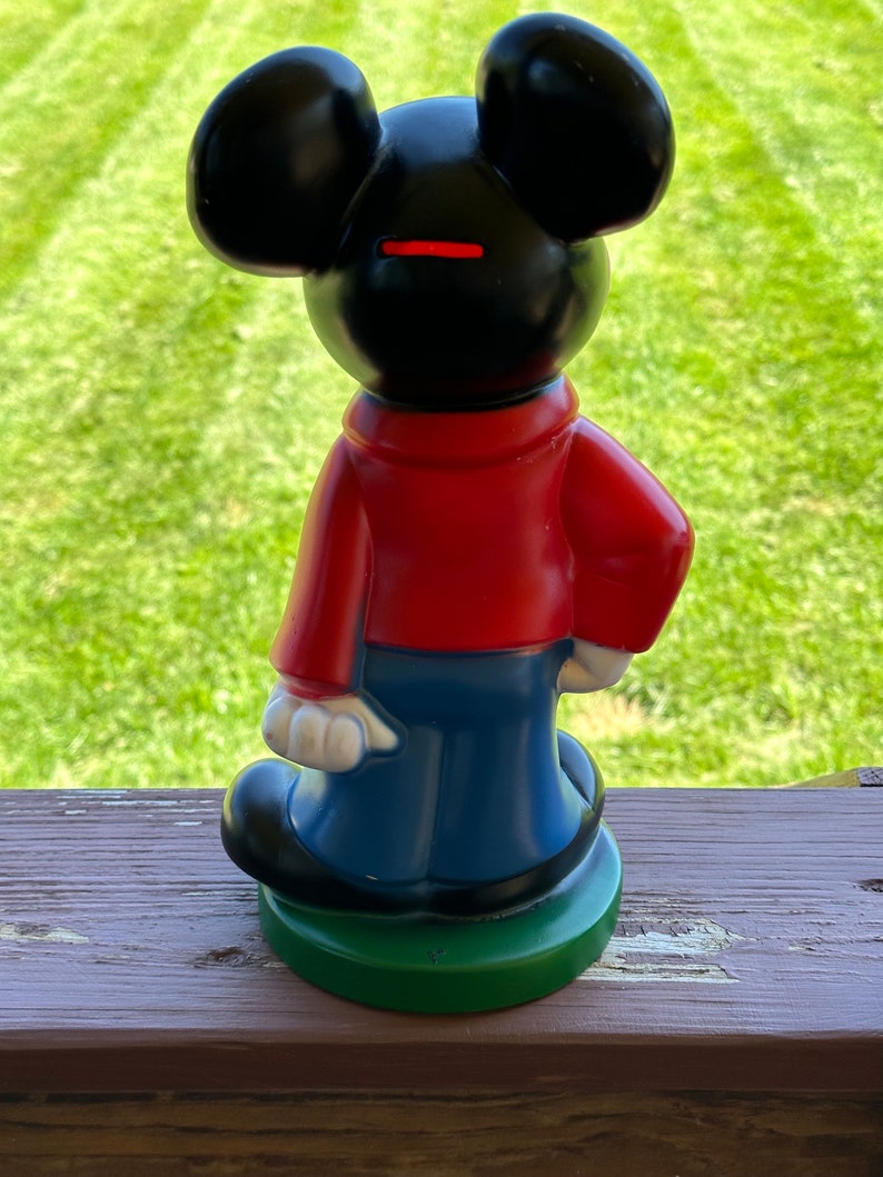 Vintage Mickey Mouse Coin Piggy Bank by Play Pal Plastics Walt Disney 1970s - Etsy