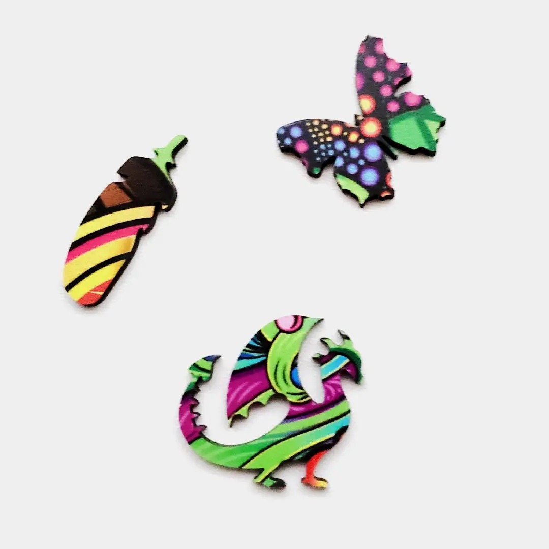 Robin Wood Reptilian Wonders: Wooden Lizard Jigsaw Puzzle Iguana, for ...