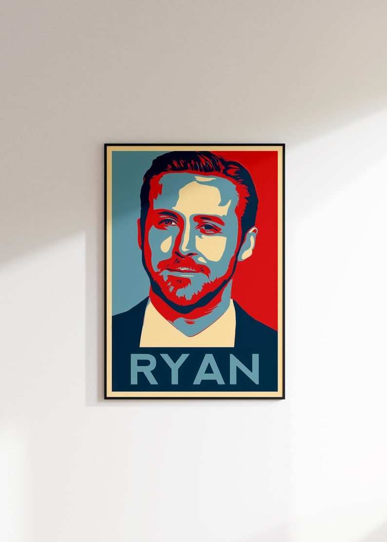 Ryan Gosling Obama 'HOPE' Style Poster - Etsy