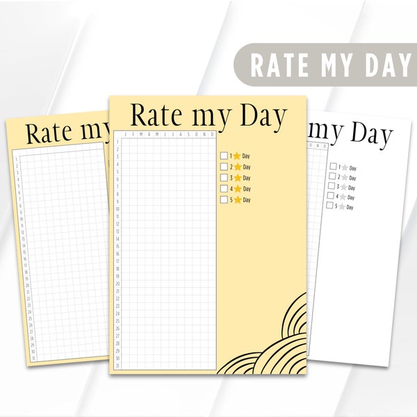 Rate My Day - Etsy